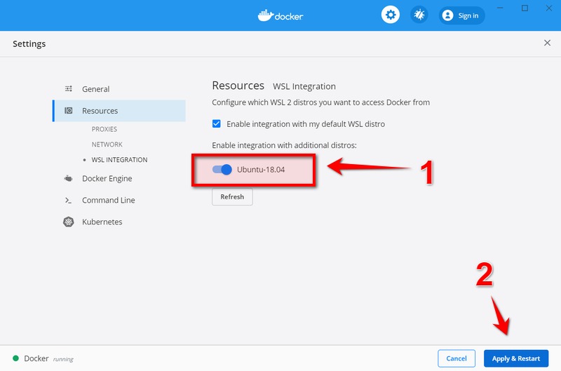 Simple way to Docker on Windows 10 home with WSL 2